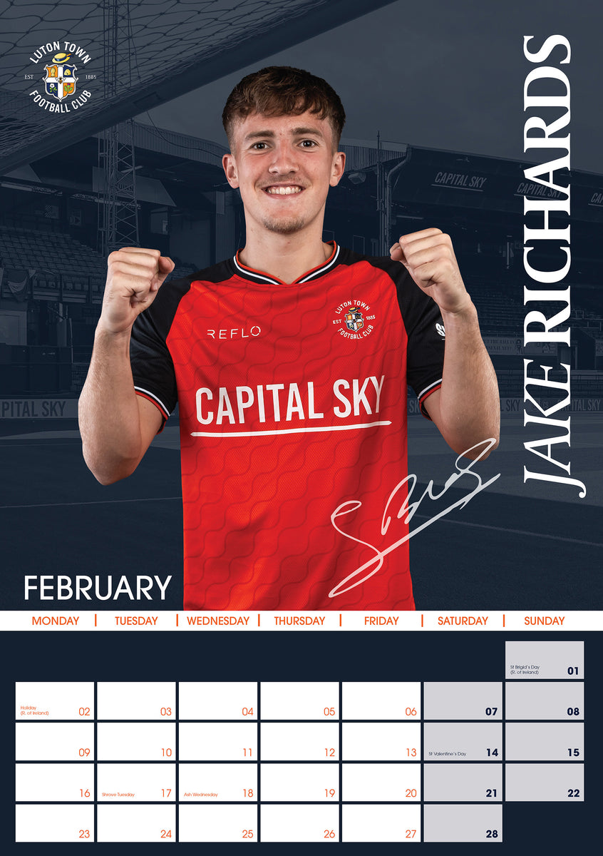 Luton Town Official 2026 A3 The Hatters Football Wall Calendar – Global ...